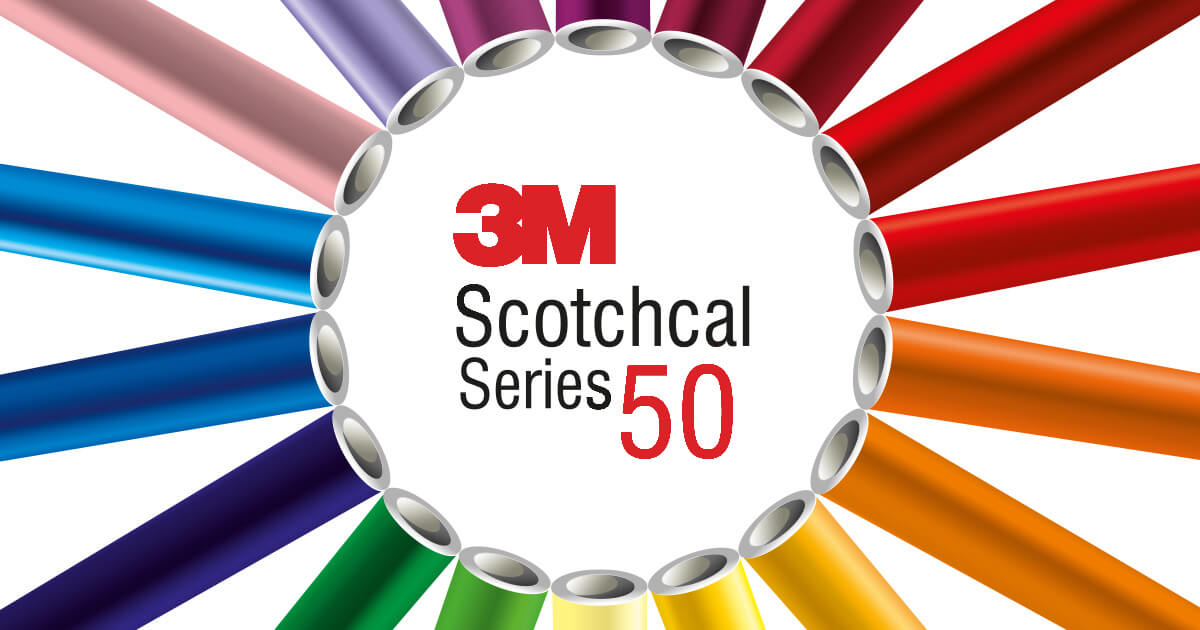 3M Scotchcal 50 Colors kater folija u bojama za brendiranje izloga
